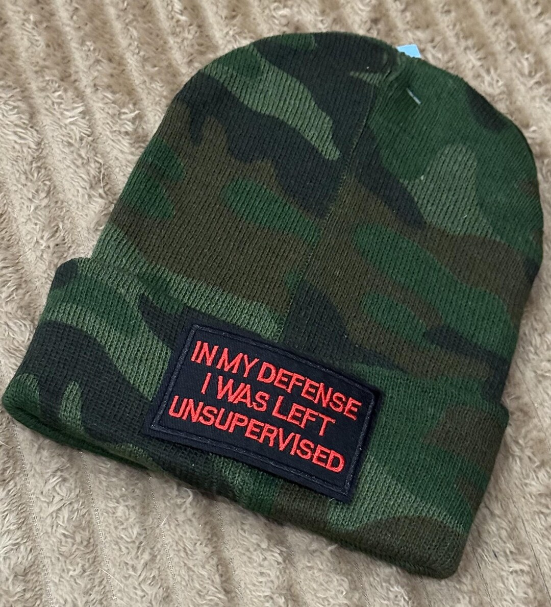 Pick Your Beanie Color | in My Defense | Winter | Hat | Cap | Custom ...