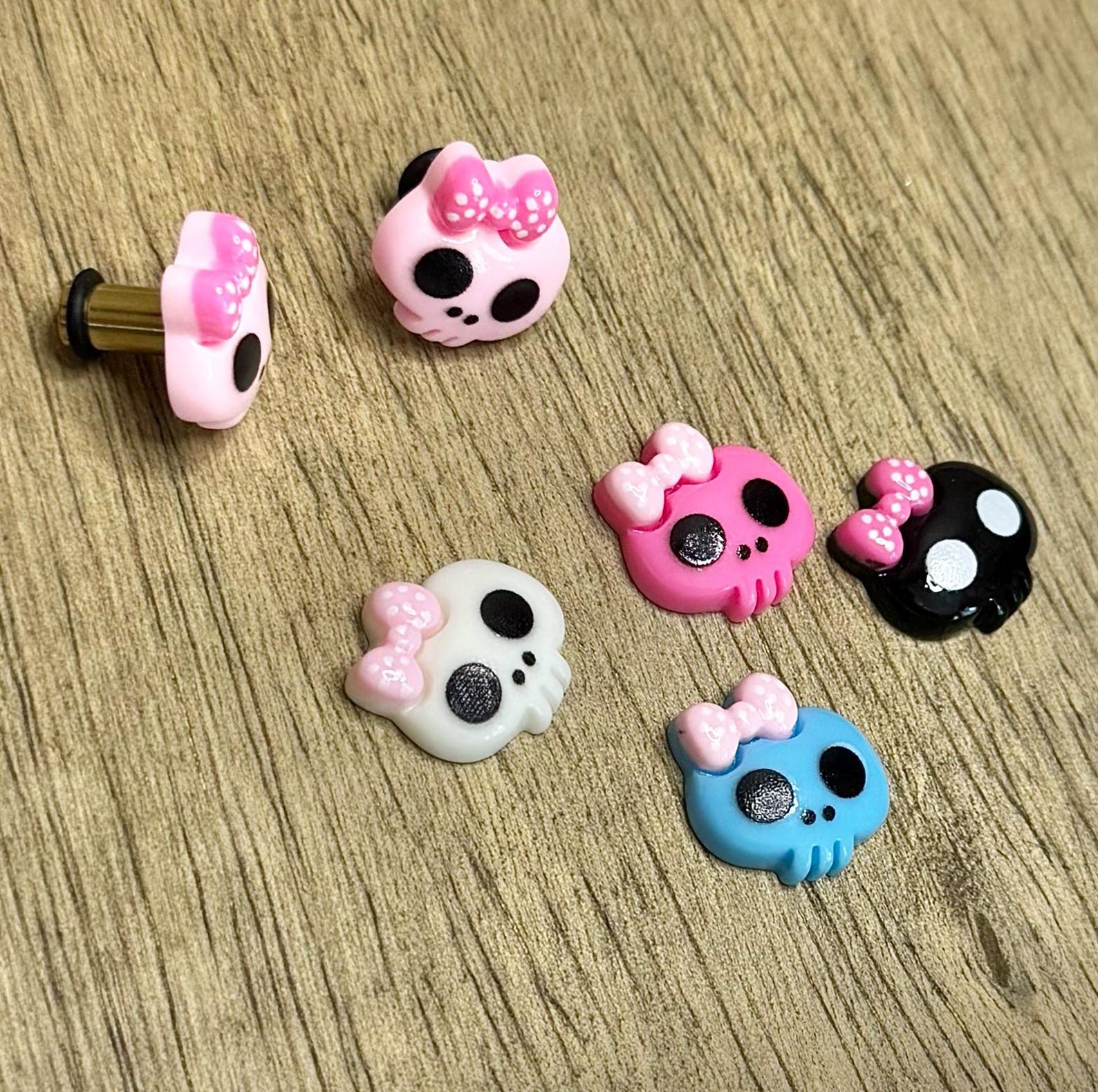 Girl Skull Ear Plugs | Tunnels | Gauges | Punk | Goth | Silicone ...