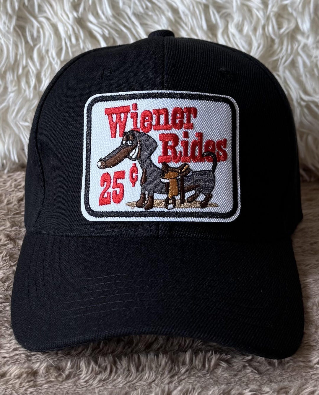 Weiner Rides Hat Cap Patch Men Dad Friend Sport Baseball Structured ...