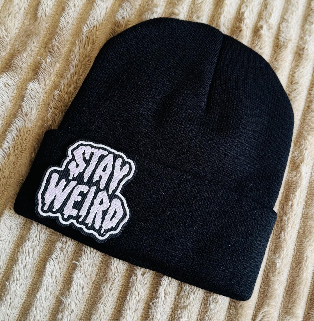 Pick Your Beanie Color | Stay Weird | Winter | Hat | Cap | Goth | Y2K ...