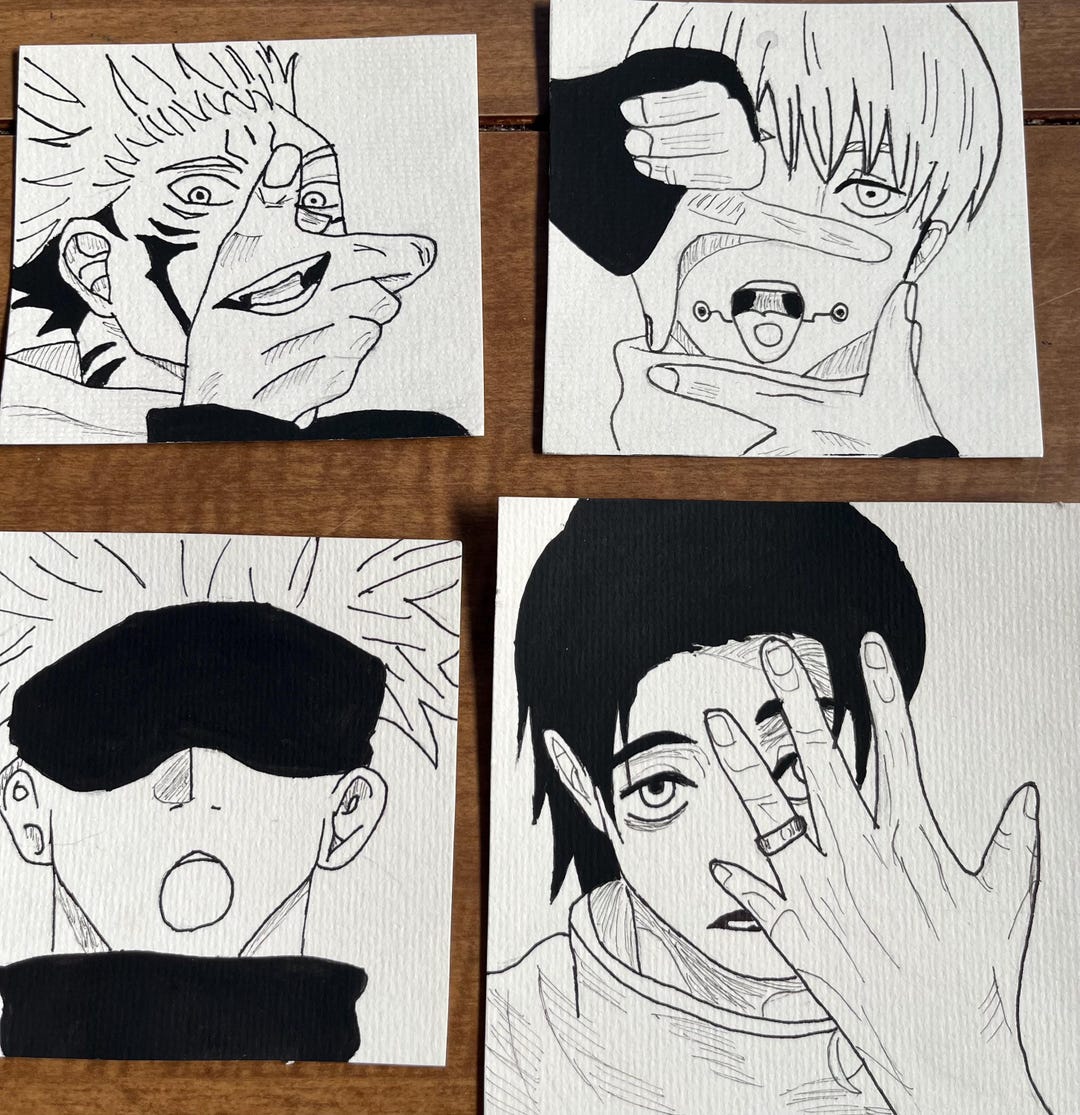 Gojo / Yuta / Sukuna / Inumaki / Mini Posters /anime / JJK / Art ...