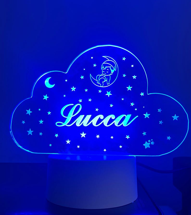 Personalized Light Night Plaque, Gift, Bedroom Decor, Custom Light ...