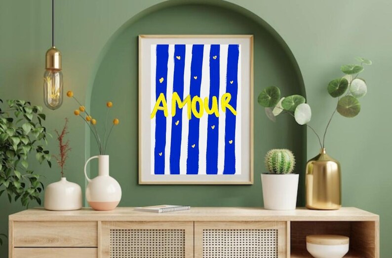 Dopamine Art, Dopamine Decor, Electric Wall Art, Maximalist Decor ...