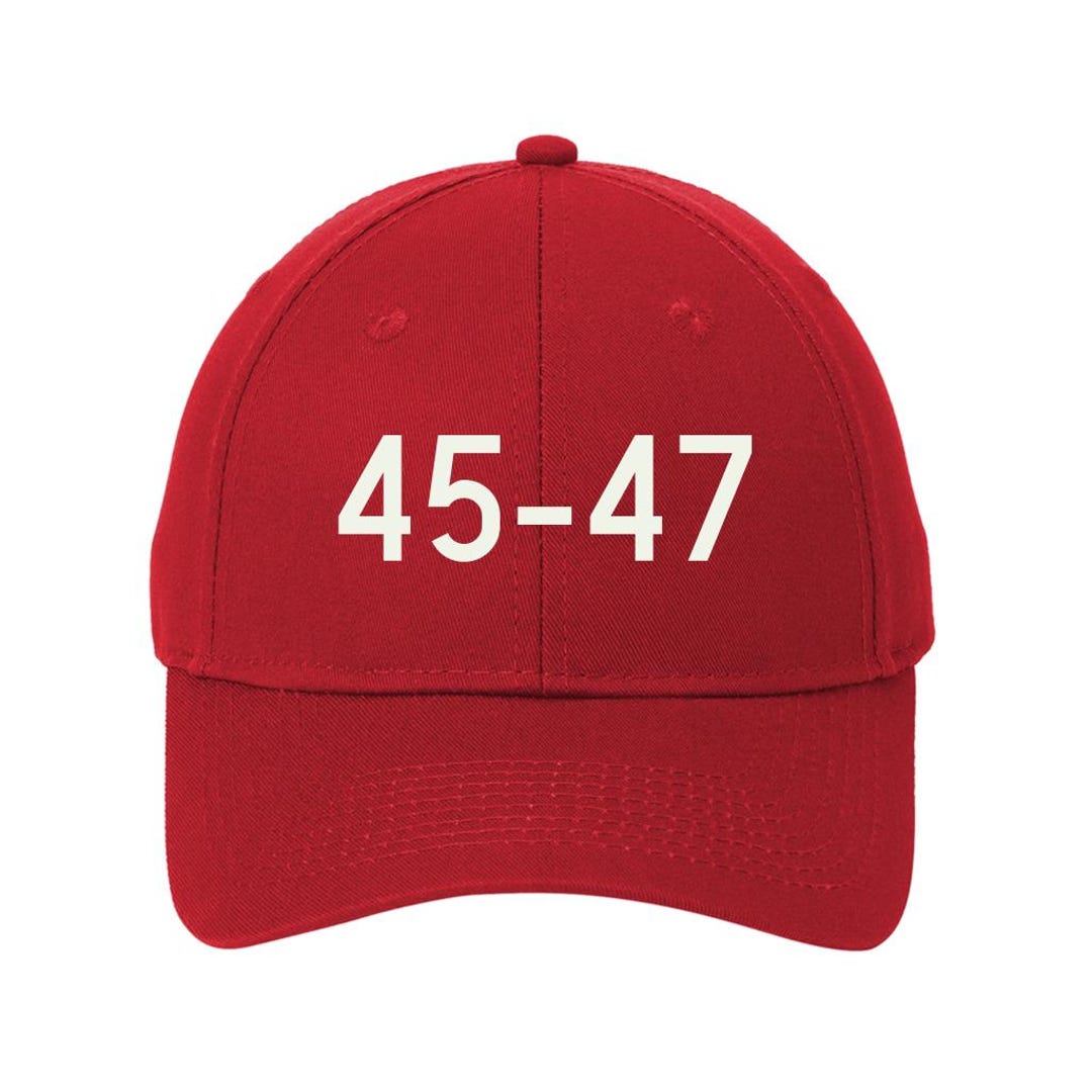 Trump 45 47 Hat, MAGA 45 47 Hat, Trump Red Cap - Etsy