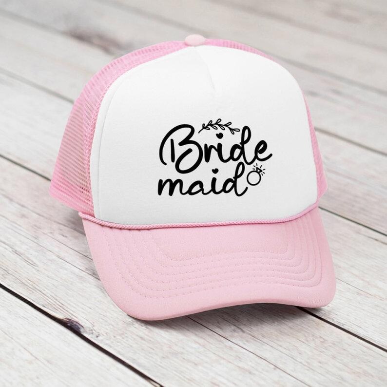 Bride Maid Hat Bride Maid Gift Bride Maid Mesh Cap - Etsy