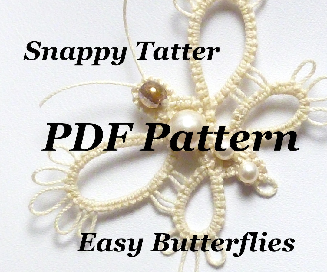 Shuttle Tatting Butterfly Patterns: Beaded Lacework for Beginners (PDF ...