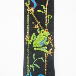 Amazon Rain Forest Tree Frogs Guitar Strap Hand Embroidered - Etsy