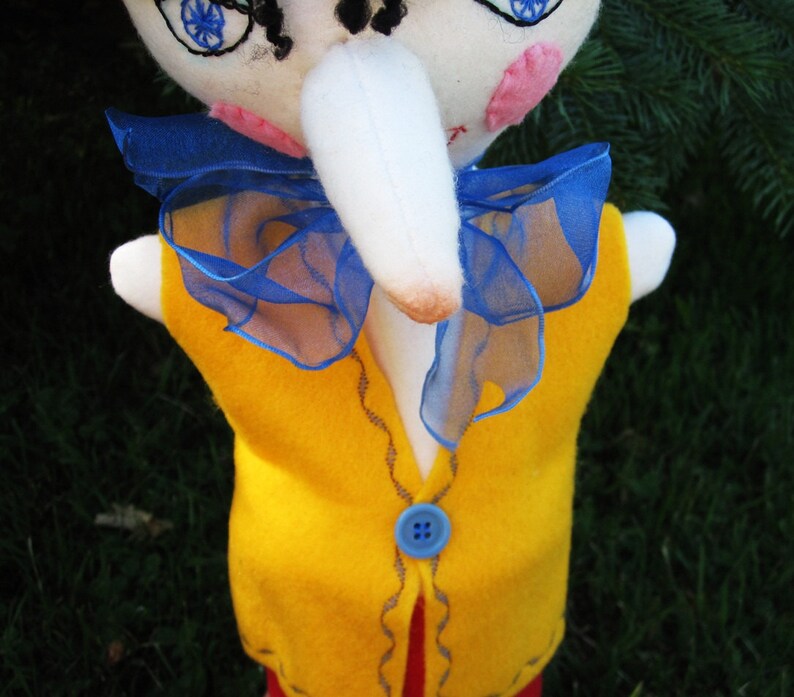 Pinocchio Hand Puppet Handmade Original Toy Custom Made | Etsy