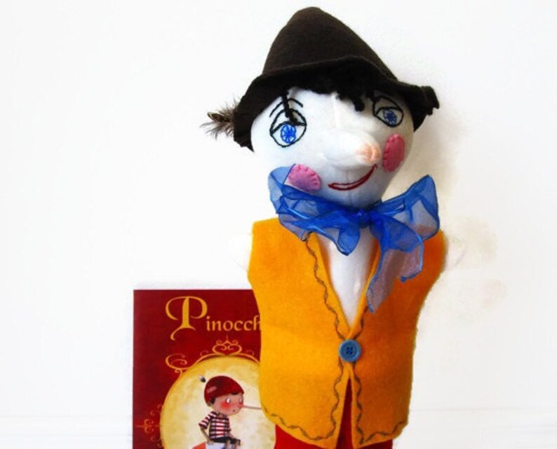 Pinocchio Hand Puppet Handmade Original Toy Custom Made | Etsy