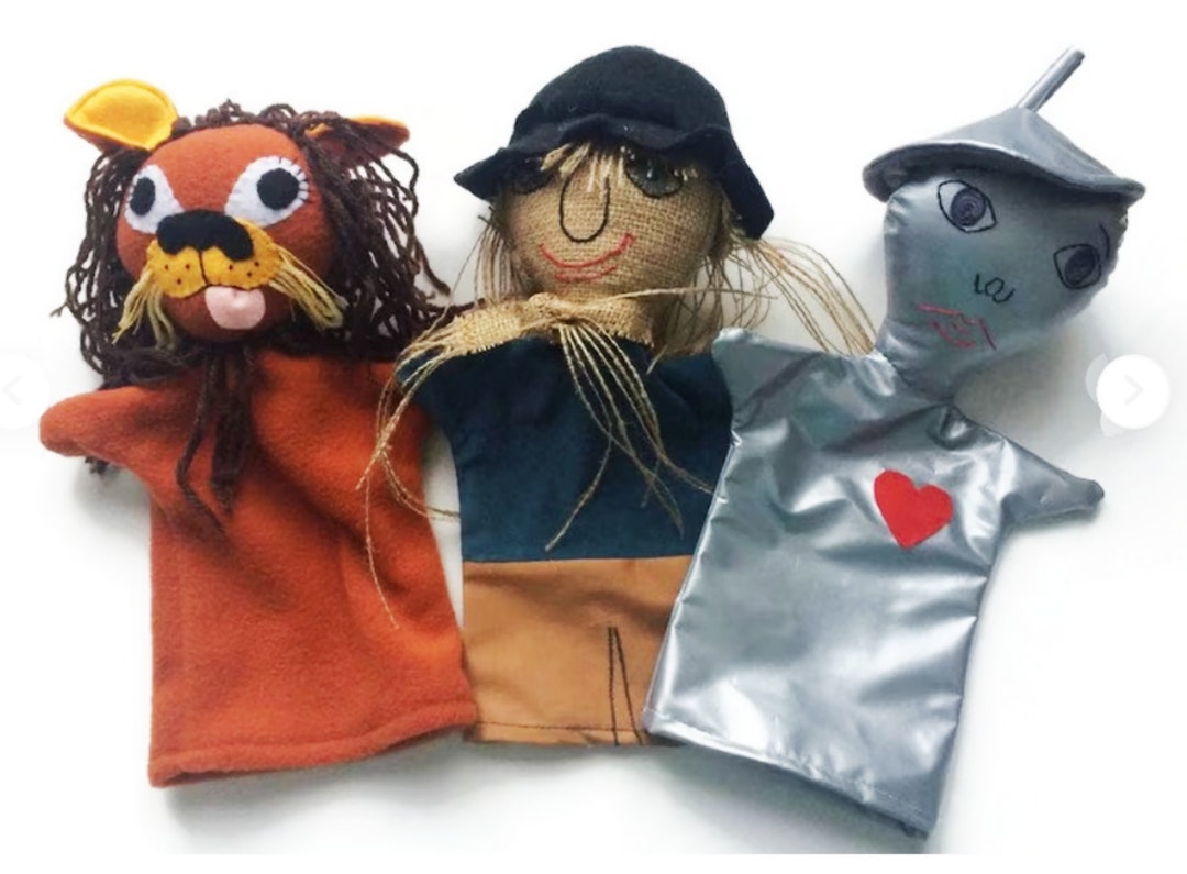 Wizard of Oz Hand Puppet Set Handmade Friends From the - Etsy
