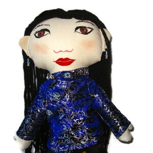 Custom Chinese Girl Rag Doll With Cheongsam Asian Girl Doll. | Etsy