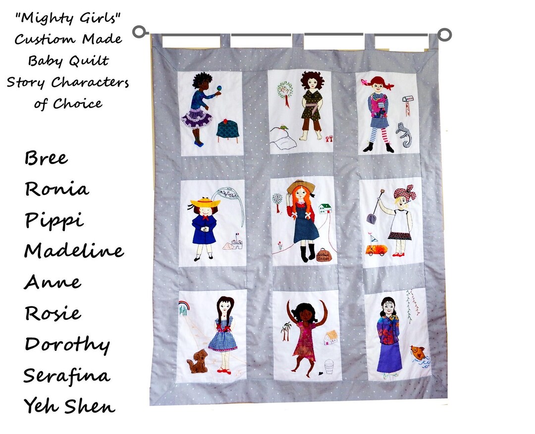 Mighty Girls Custom Made Baby Quilt/ Wall Hanging/ Strong Female ...
