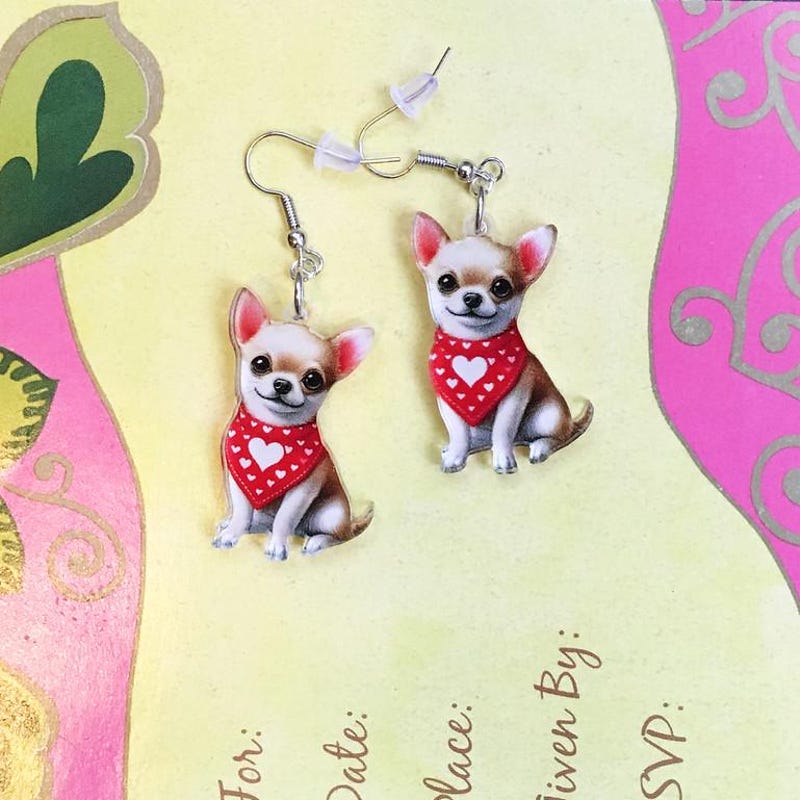 Chihuahua Earrings - Etsy