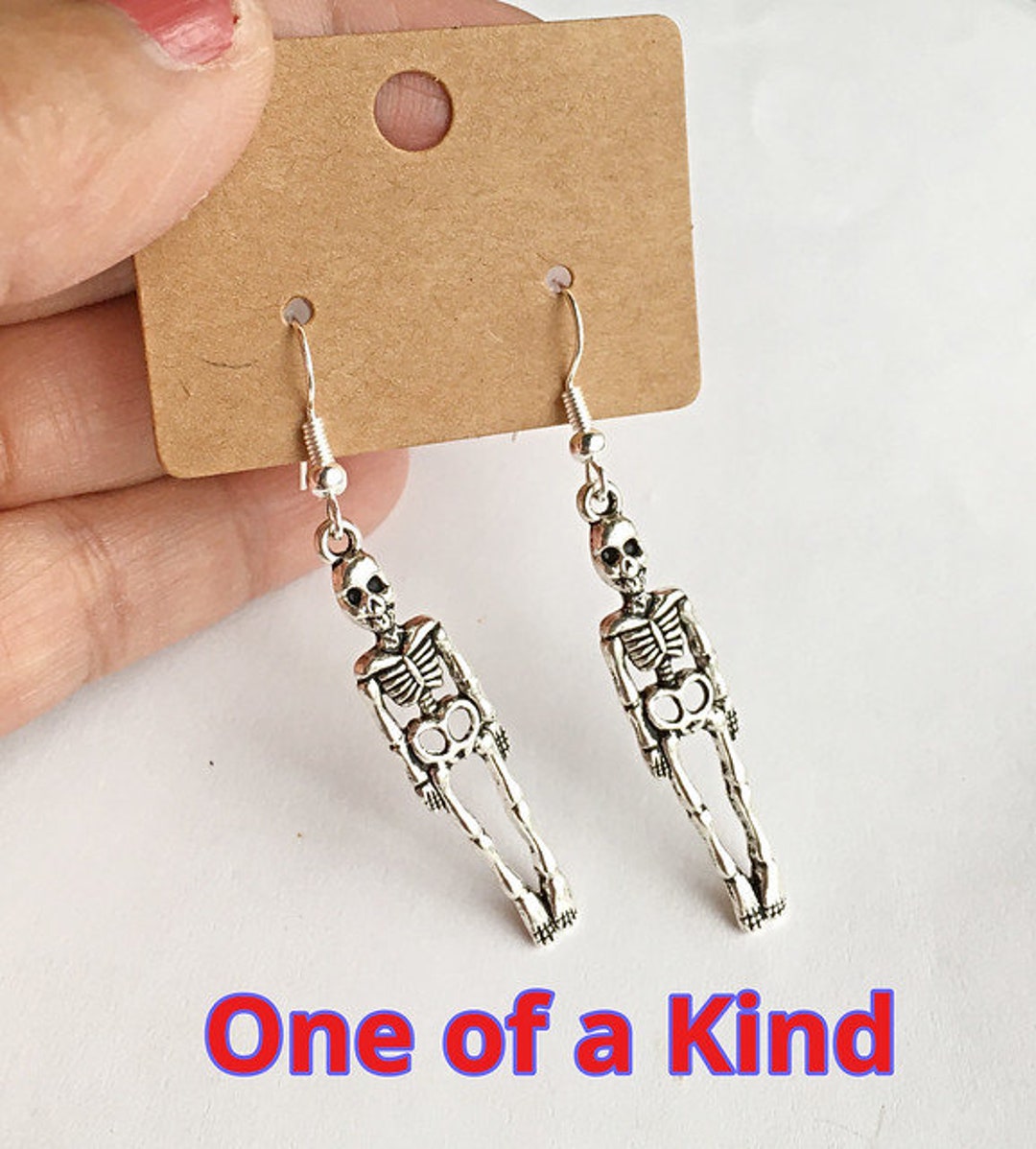Skeleton Dangle Earrings Esqueleto Aretes Bones Huesos Mexico Folk ...