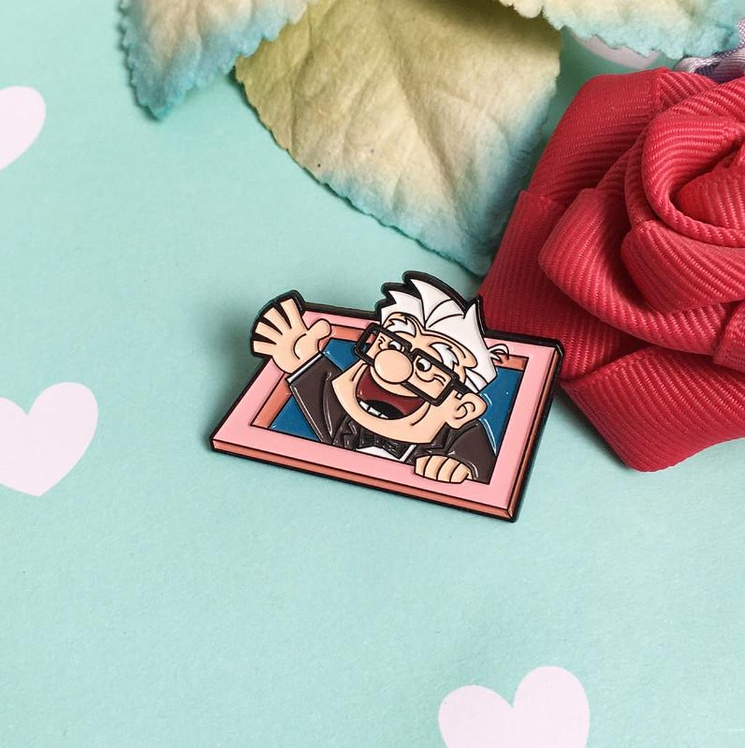 Carl up Enamel Pin, Colorful Pin, Favorite Movie Disney, Gift for ...