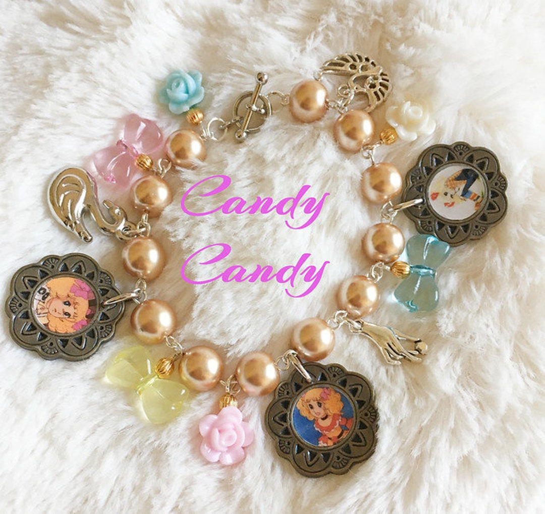 Candy Candy Shabby Chic Bracelet Charms 3-images Beautiful Anime ...