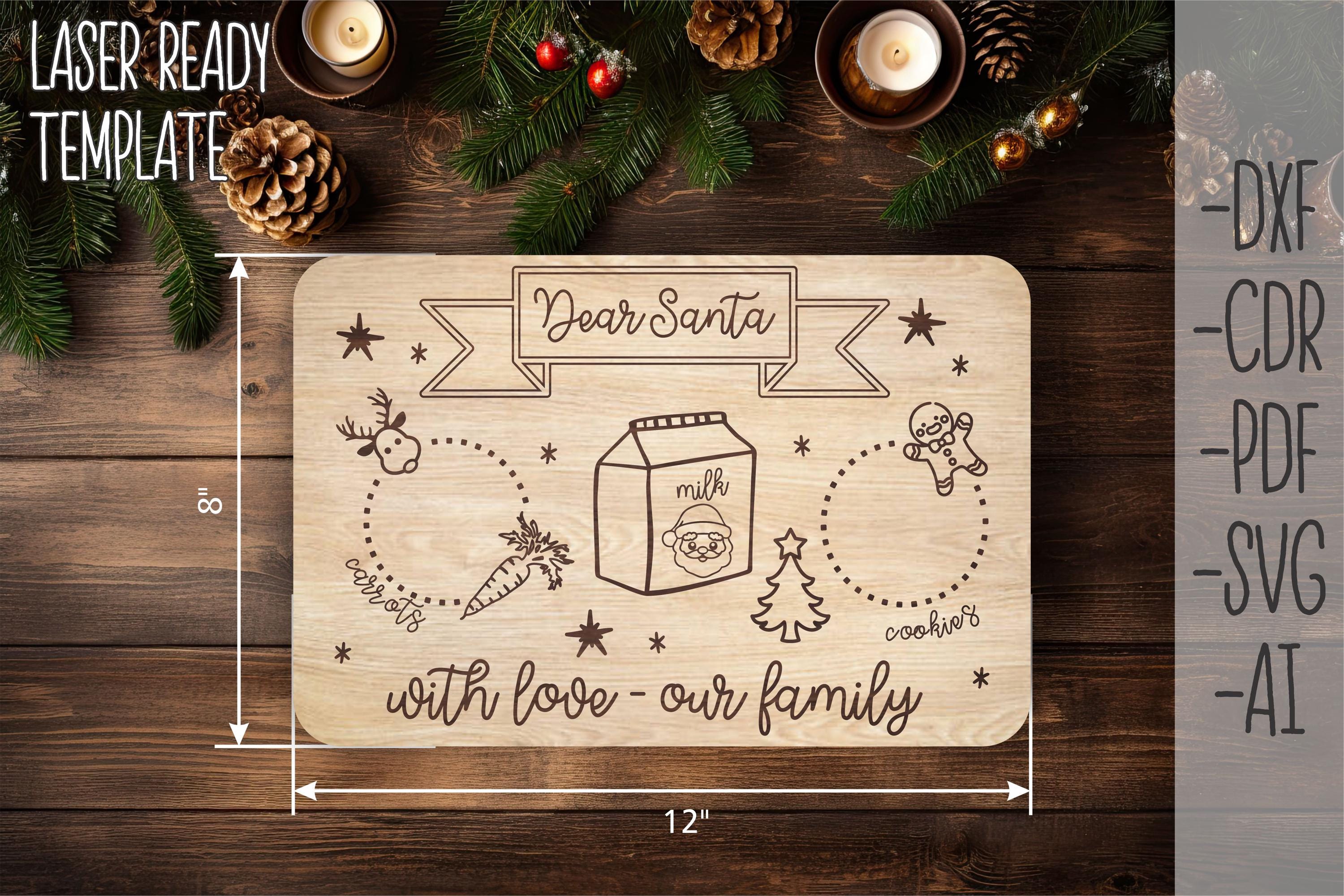 Santa Tray SVG, Santa Tray,santa Trays Svg Bundle,dear Santa Tray ...