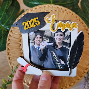 Graduation Photo Frame SVG Laser Cut File | 2 Styles | 7x7cm Photo ...