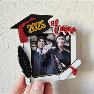 Graduation Photo Frame SVG Laser Cut File | 2 Styles | 7x7cm Photo ...