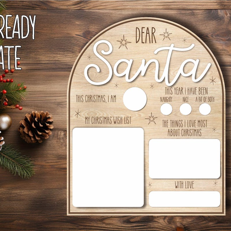 Letter to Santa Sign - Etsy