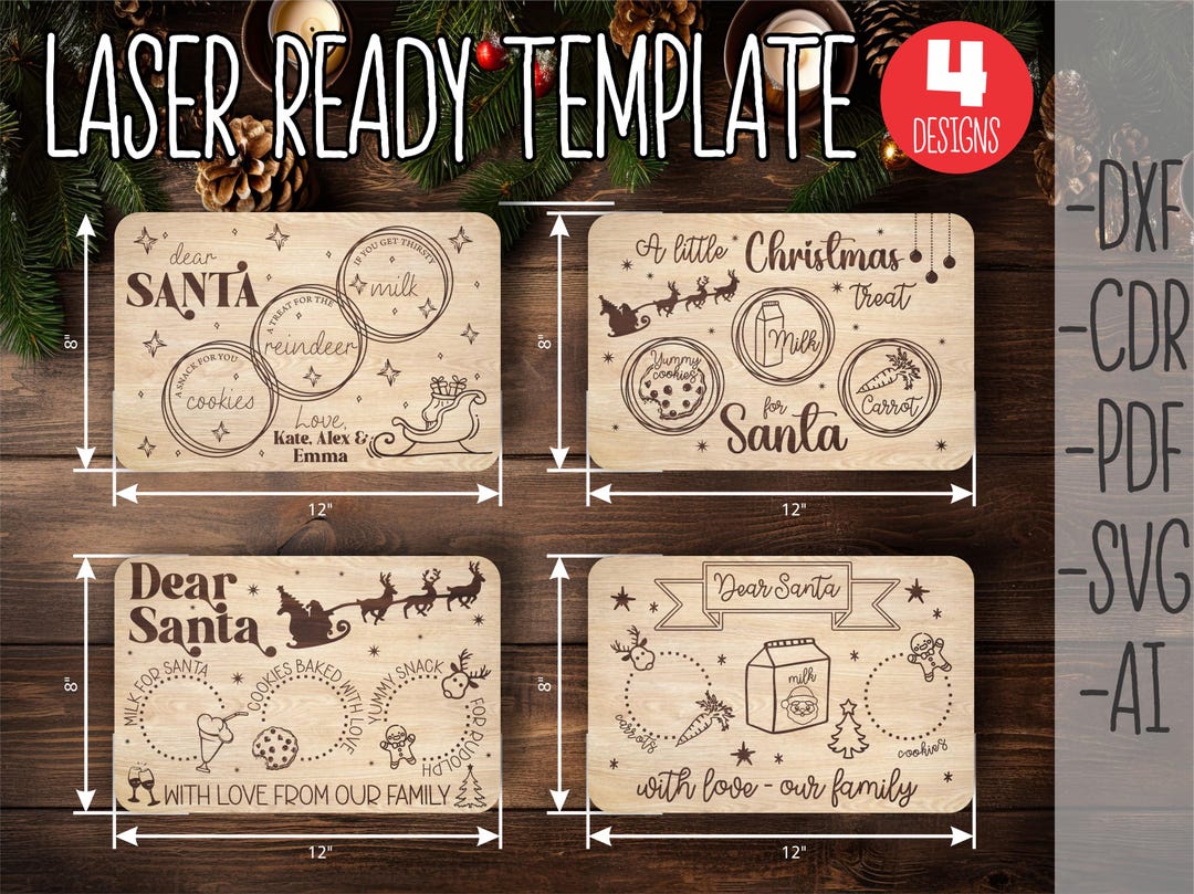 Santa Tray SVG, Santa Tray,santa Trays Svg Bundle,dear Santa Tray ...