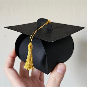 Graduation Cap Candy Box SVG Cricut Silhouette File | Paper Treat Box ...