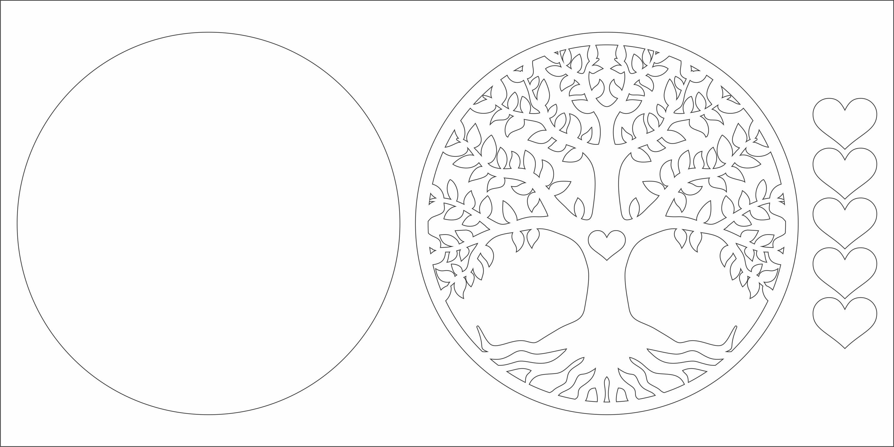 Family Tree, Family Name Wooden Sign SVG Laser Cut File, Custom Family ...