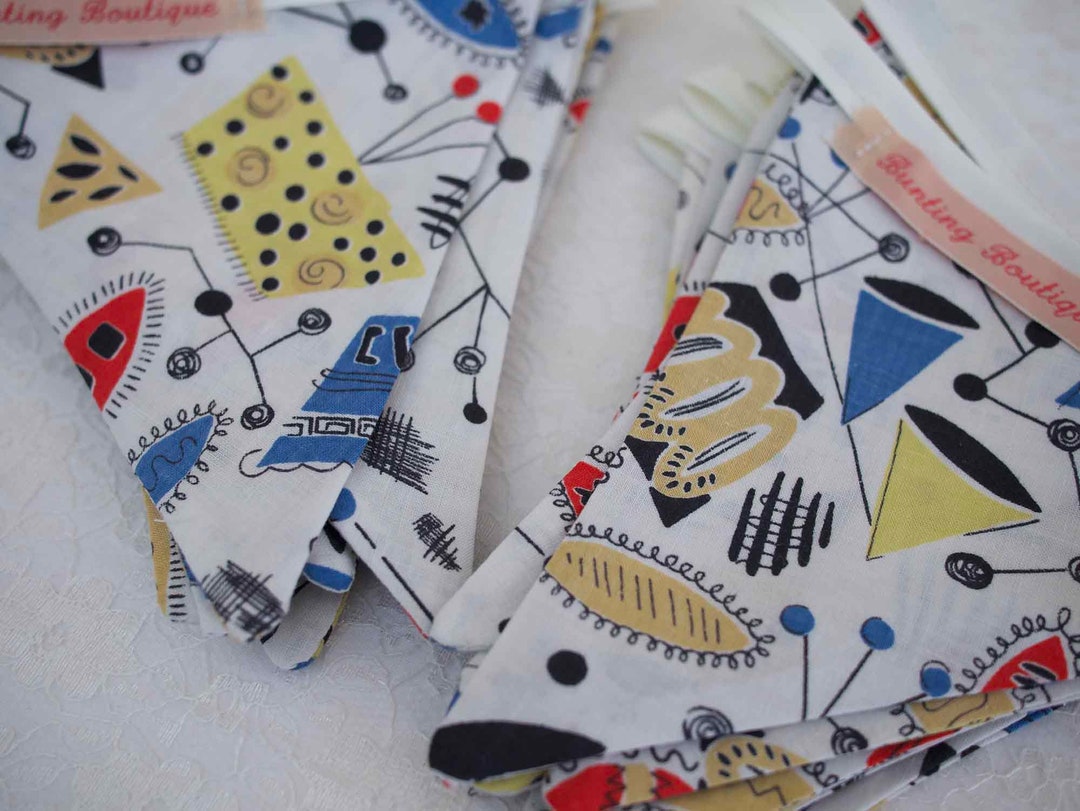 Banderines de fiesta de tela vintage 3 m de largo - Etsy México