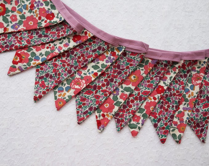 Liberty Fabric Bunting. Liberty Party Decor/liberty Tana Lawn - Etsy