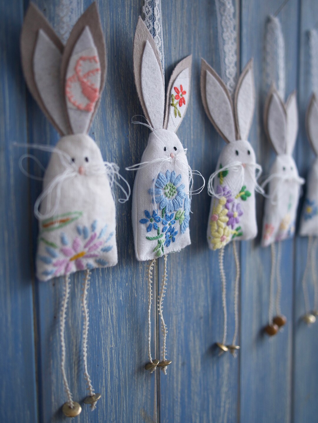 Easter Bunny Hanging Decorations - Etsy