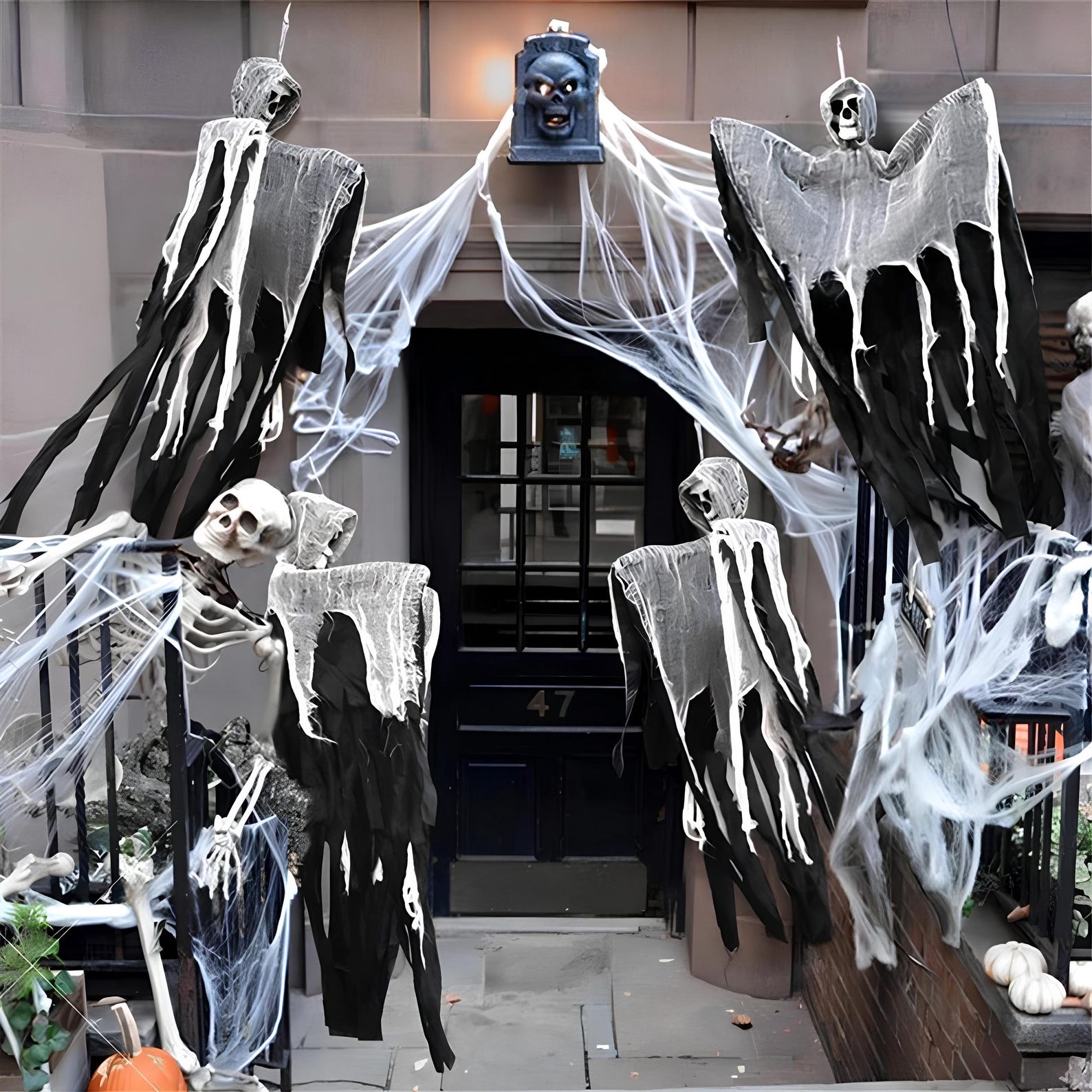 Halloween Hanging Skull Figure,indoor/outdoor Hanging Decoration, Good ...