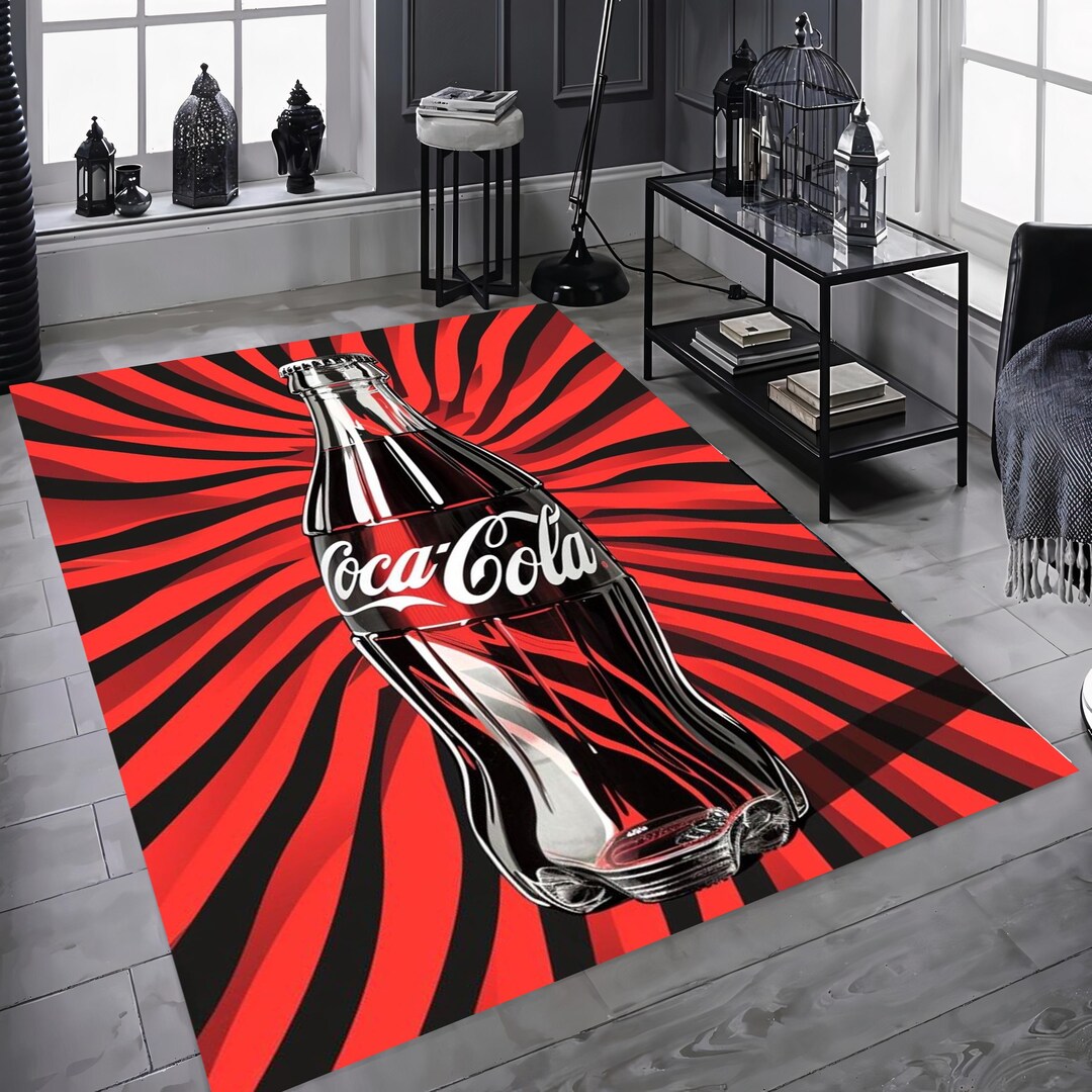 Coca Cola Rug,cola Bottle Rug,coca Cola Decor,drink ,ice Coke,rugs for ...