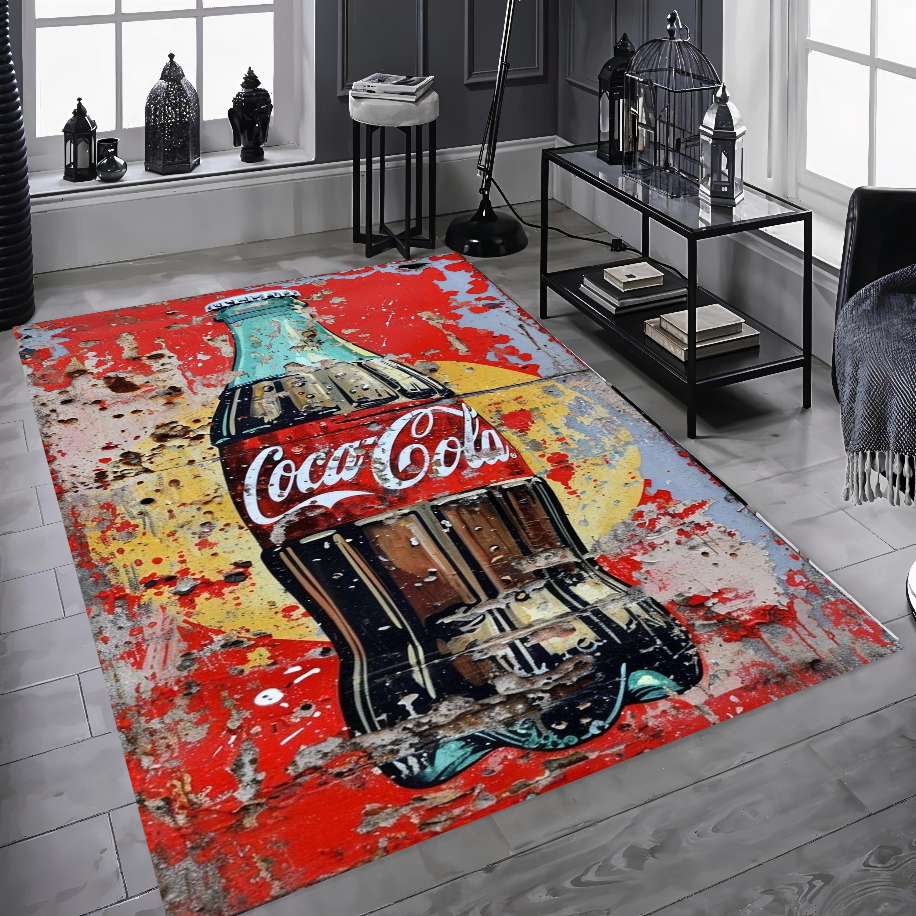 Coca Cola Rug,cola Bottle Rug,coca Cola Decor,retro Rug ,ice Coke,rugs ...