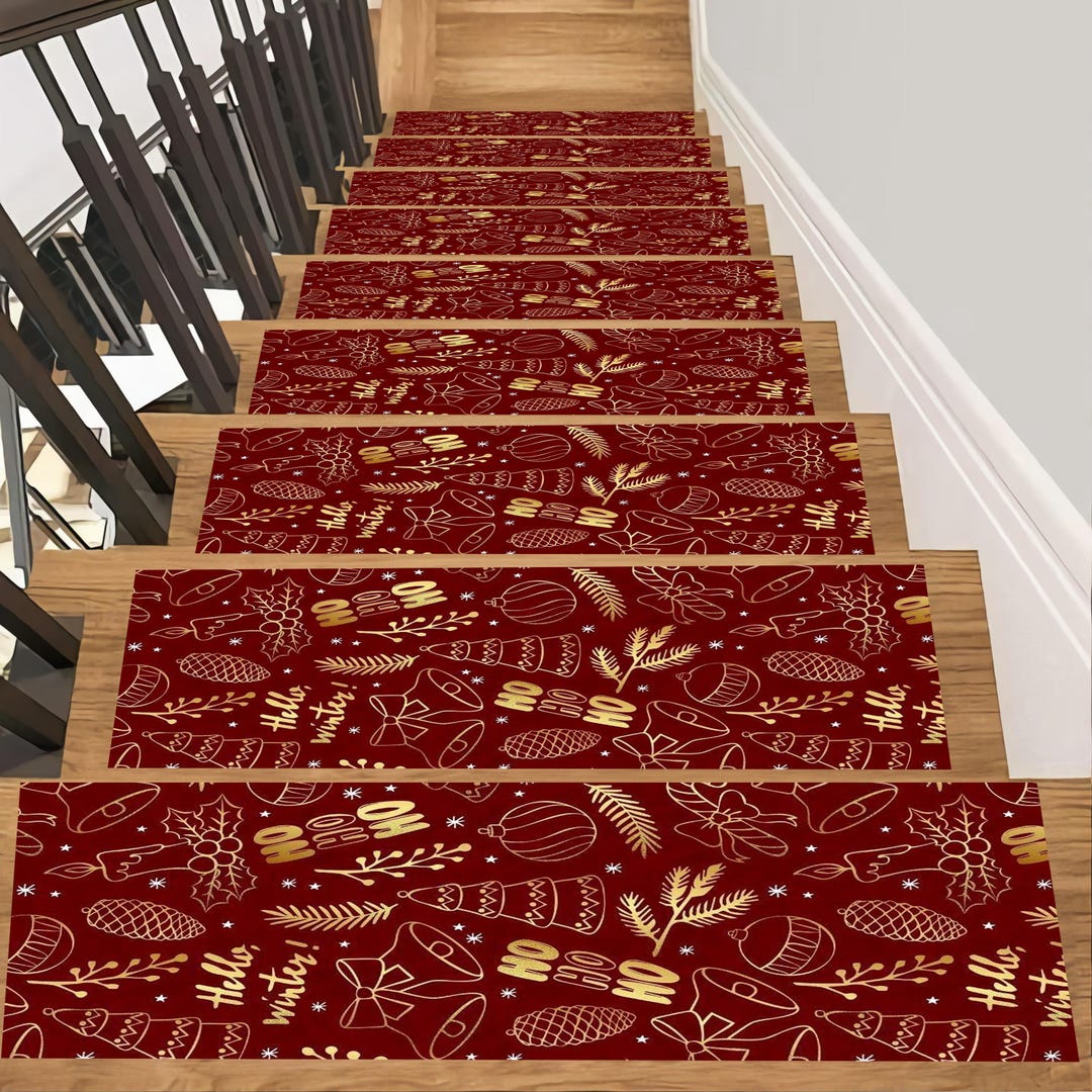 Deer Step Mats, Stair Mats,christmas Step Mats. Non-slip Base, Pet ...
