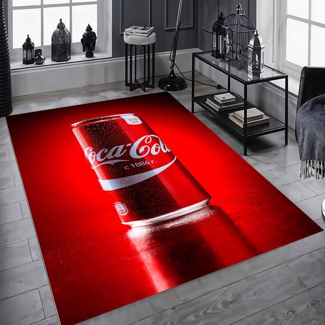 Coca Cola Rug,cola Bottle Rug,coca Cola Decor,drink ,ice Coke,rugs for ...