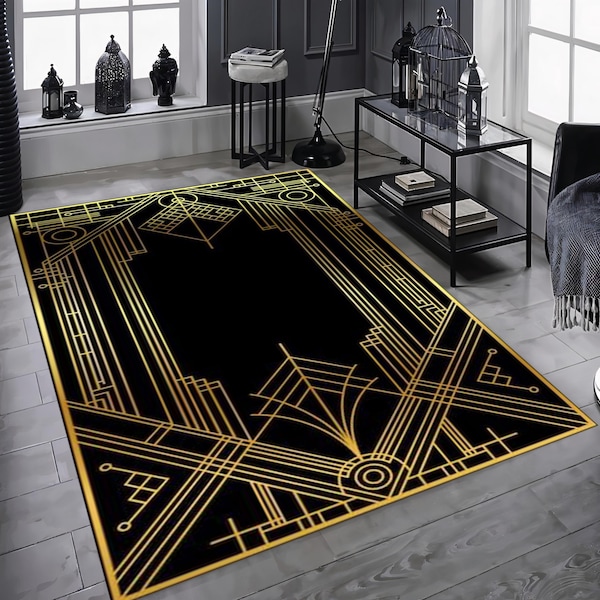 Art Deco Rug - Etsy