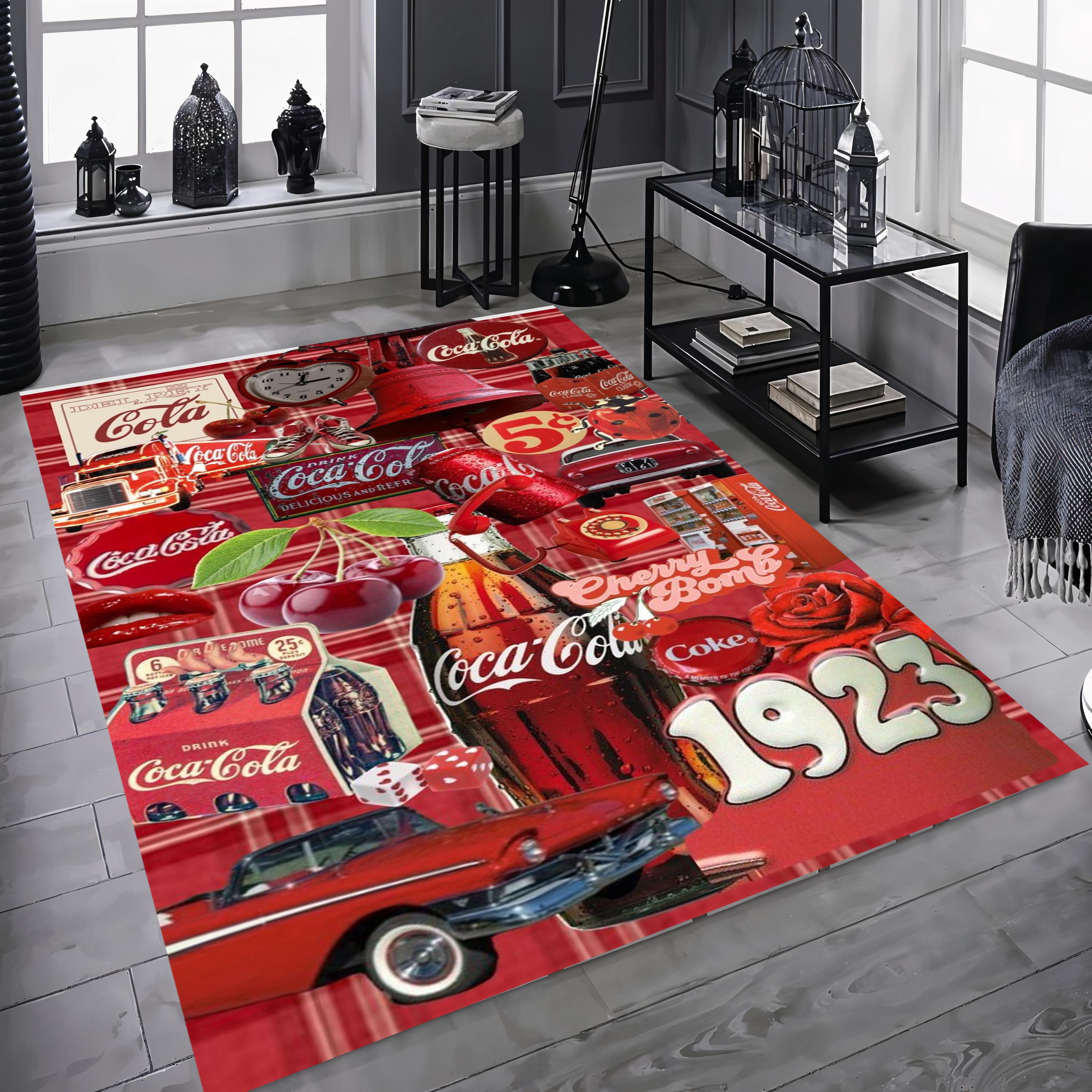 Coca Cola Rug,cola Bottle Rug,coca Cola Decor,drink ,ice Coke,rugs for ...