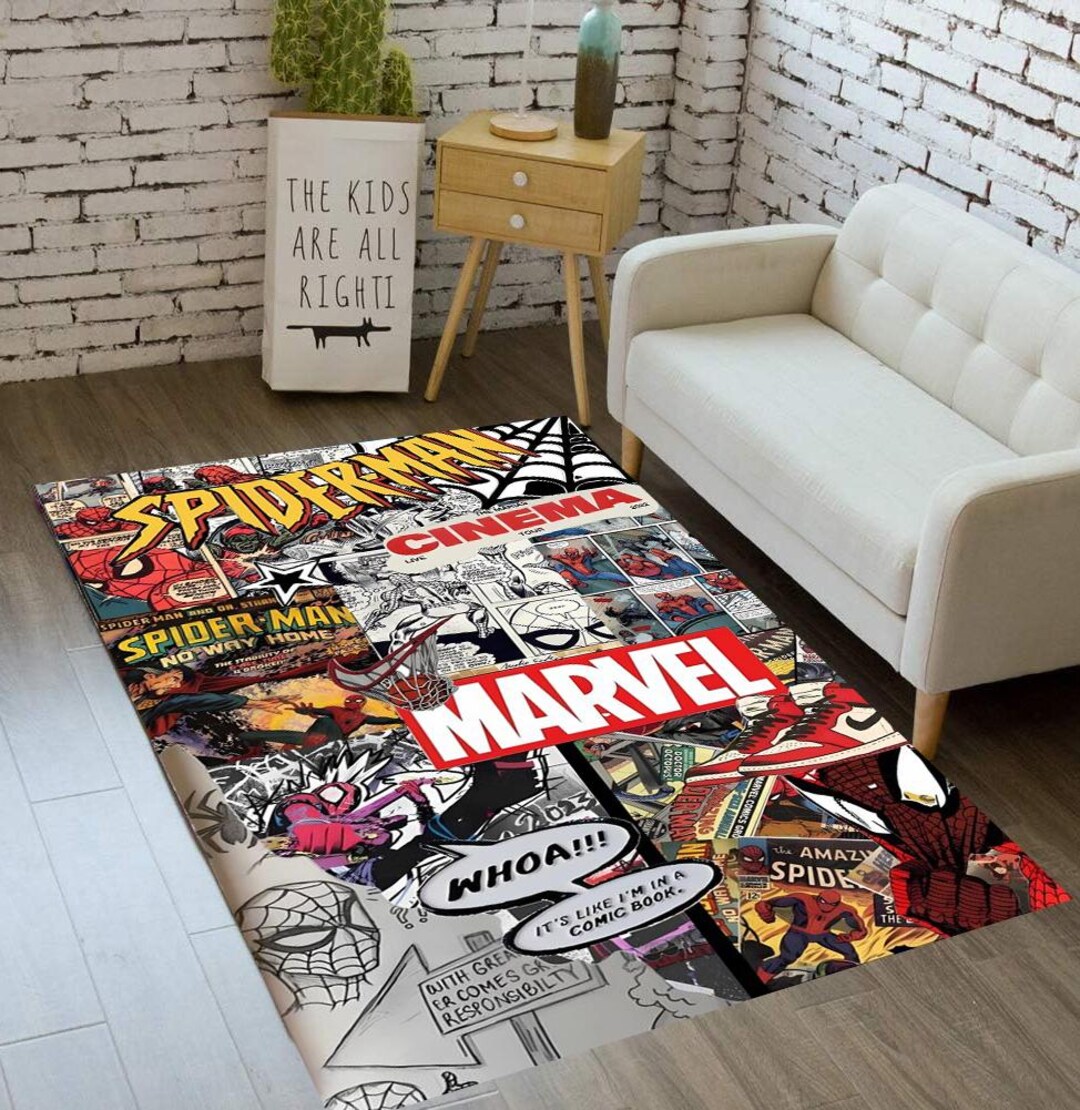 Spider Man Rug,comic Book,super Hero,cool Cartoon Character,amazing Rug ...