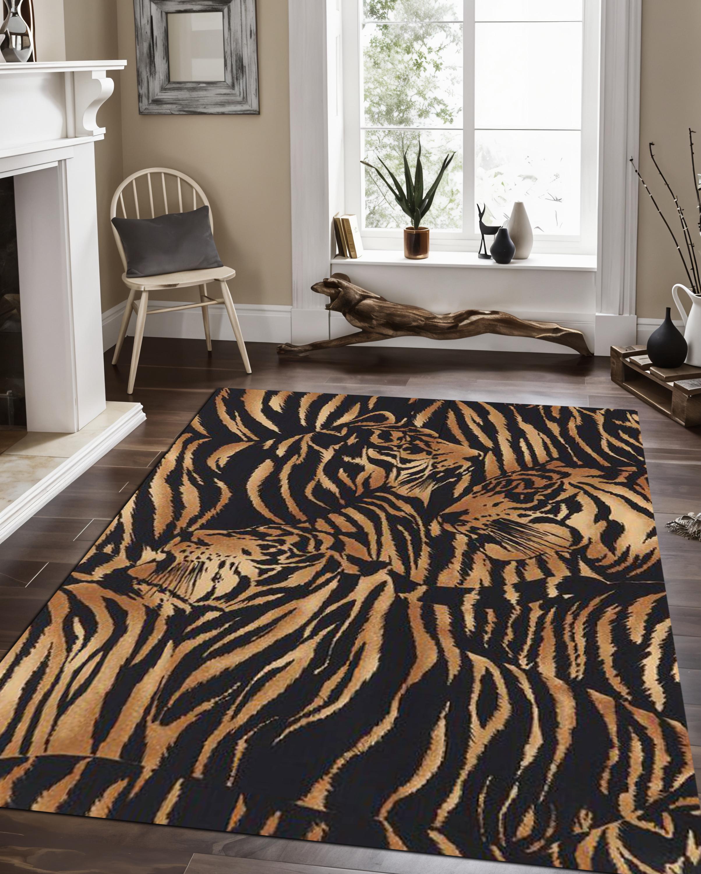 Leopard Rug,animal Pattern Rug,leopar Rug,brown Rug,rugs for Livingroom ...