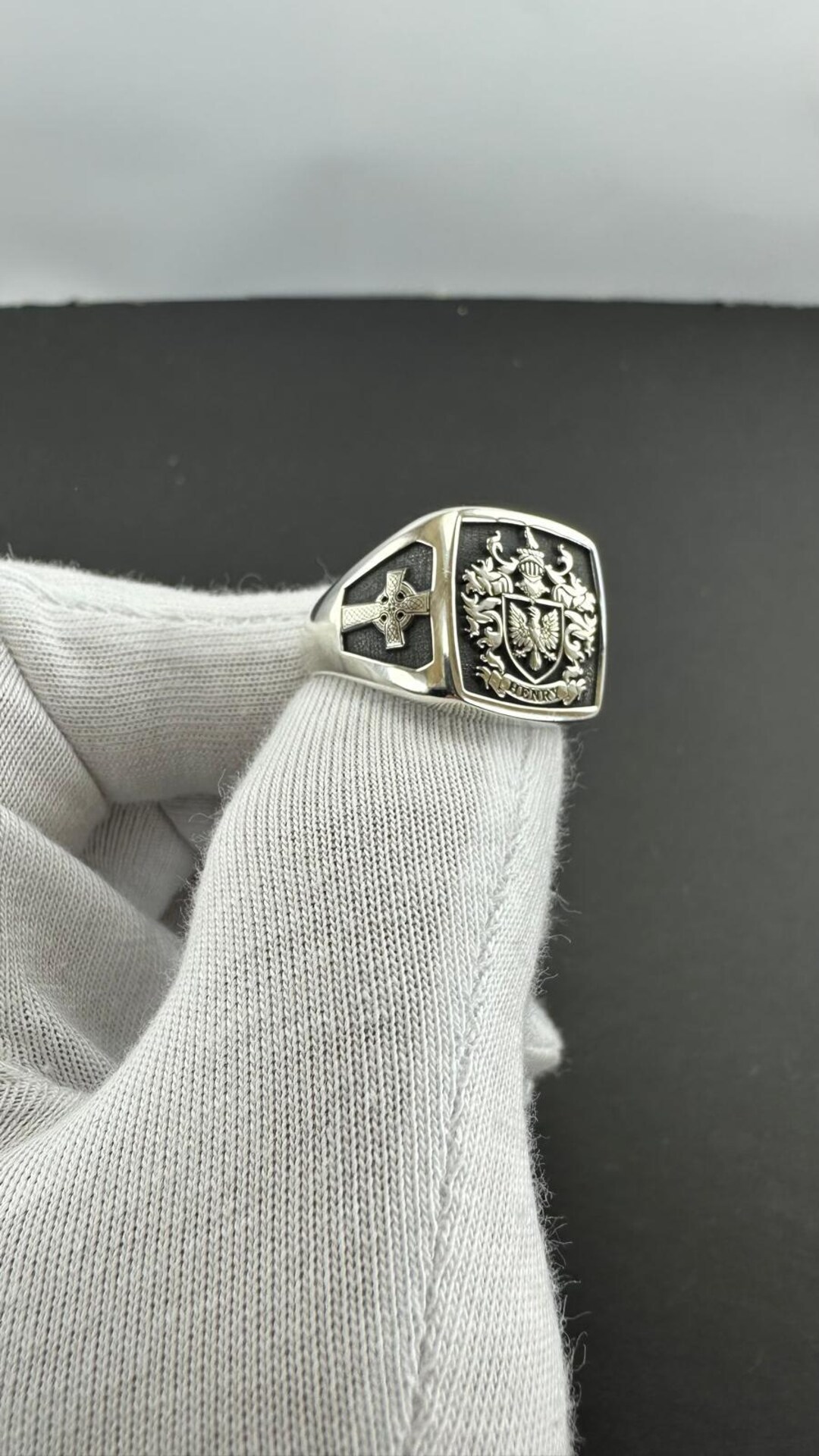 Custom Coat of Arms Ring, Personalization Family Crest Rings, Custom ...