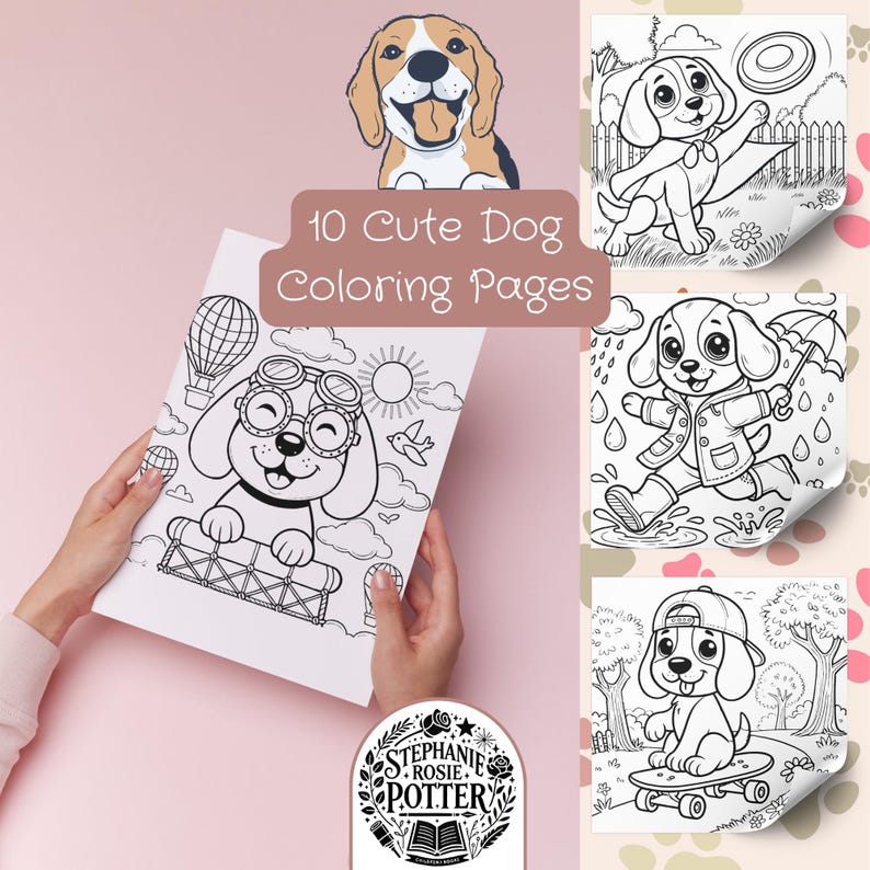 Printable Dog and Animal Character Coloring Pages for Kids, Adults, and ...