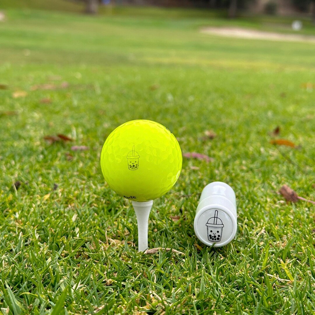 Cute Boba Milk Tea Golf Ball Stamp - Etsy