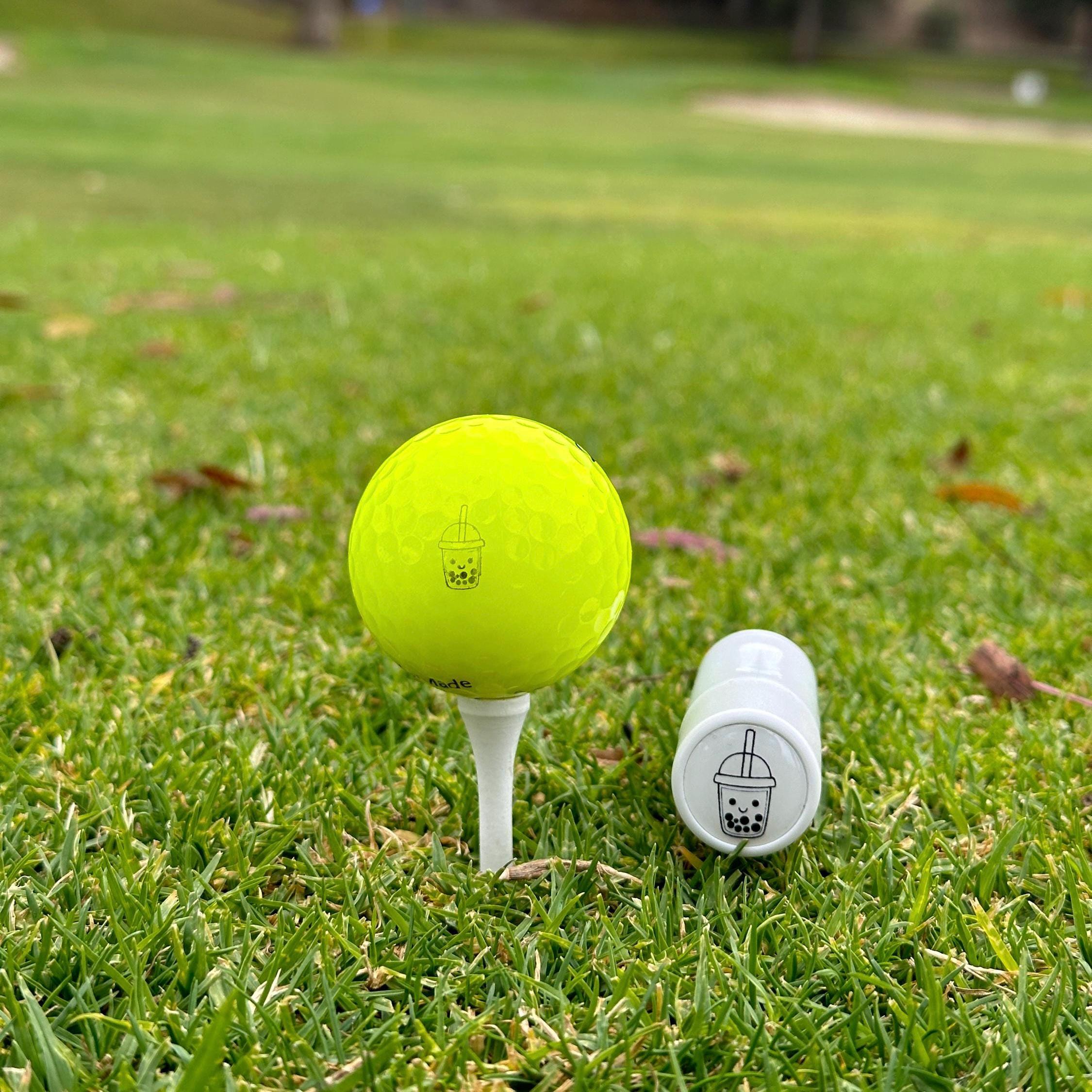 Cute Boba Milk Tea Golf Ball Stamp - Etsy