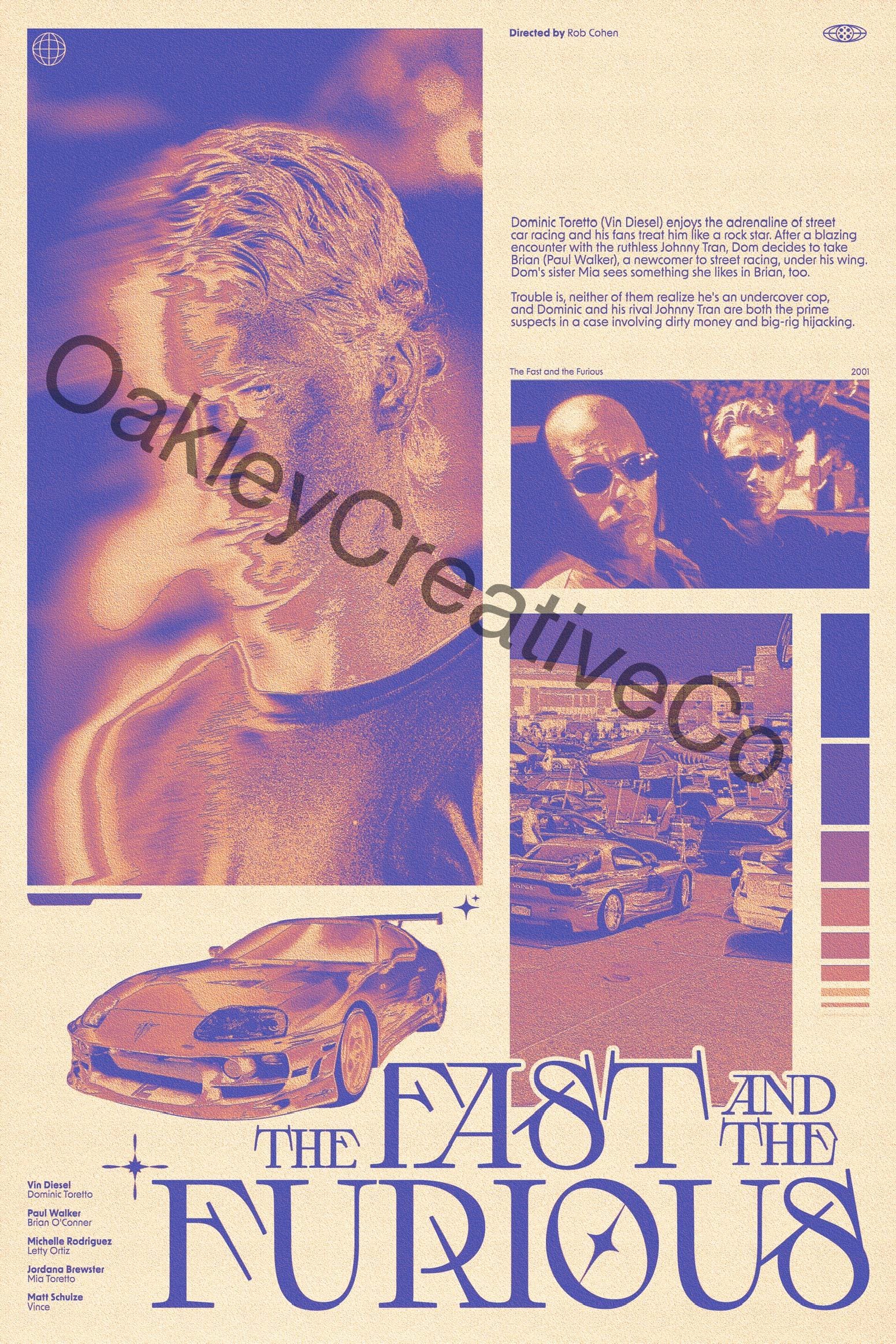 Fast and Furious Poster - Etsy