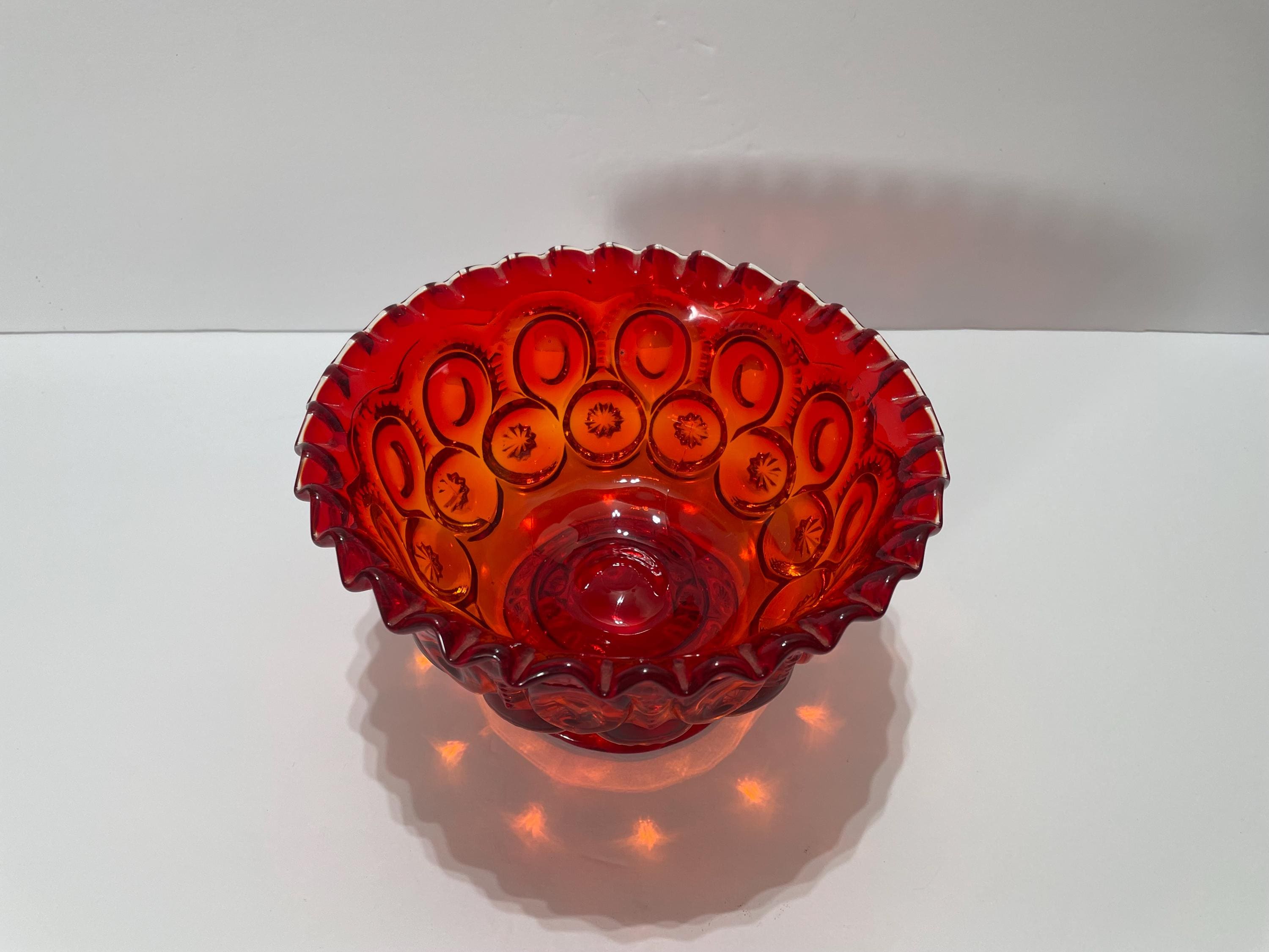 Ruby Red Moon & Stars Bowl - Etsy