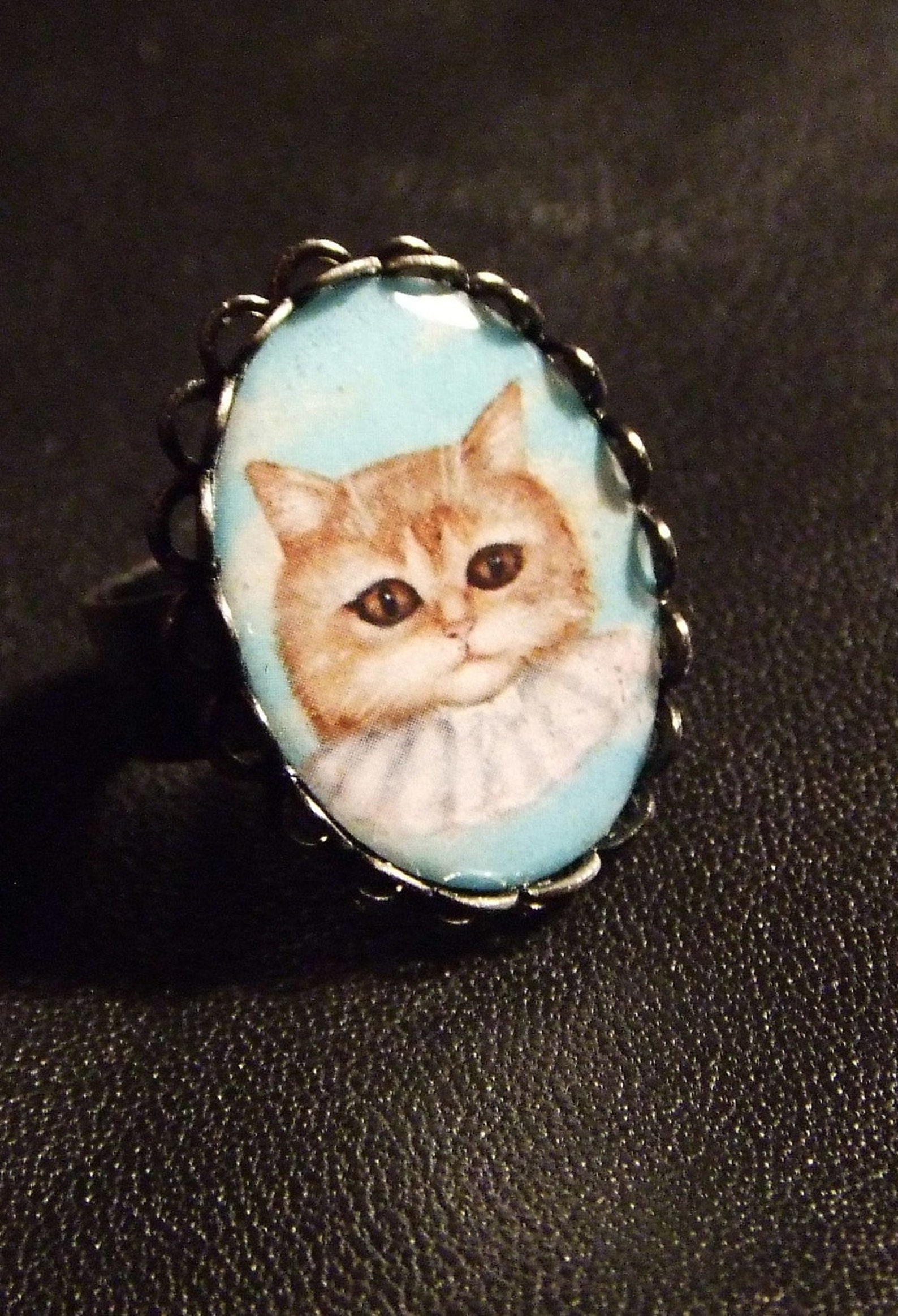 HAPPY KITTY Victorian Sweet Kitty in the Sky With Lace Collar | Etsy