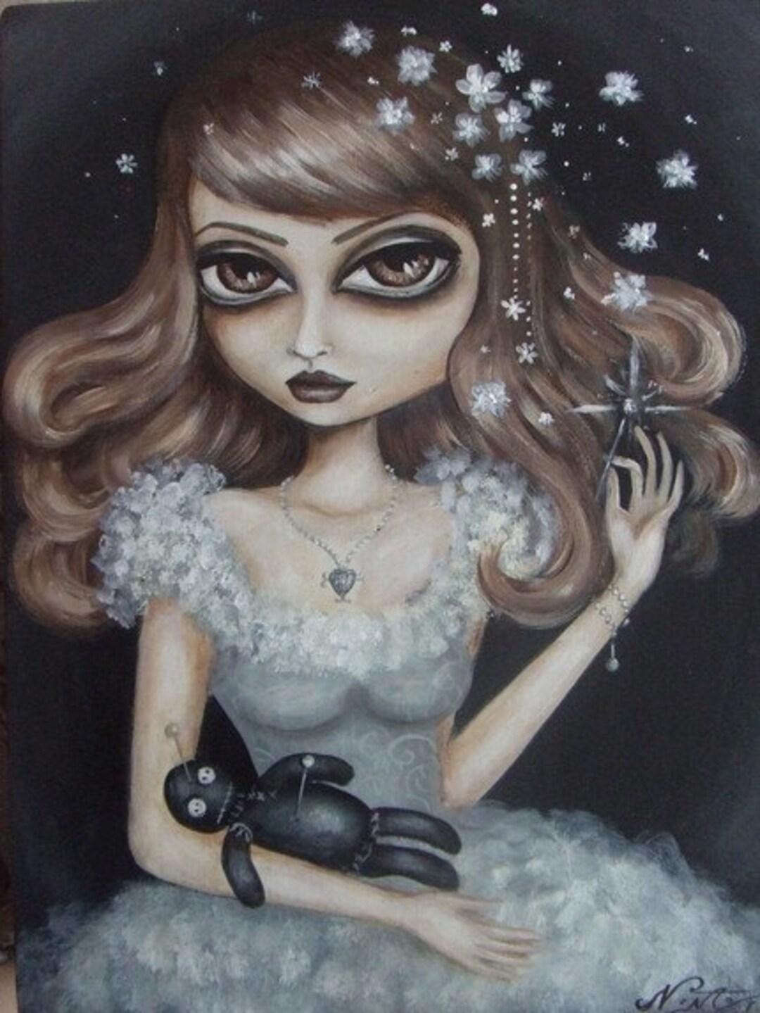 VOODOO DOLL Victorian Big Eye Gothic Voodoo Fairy Limited Edition ...