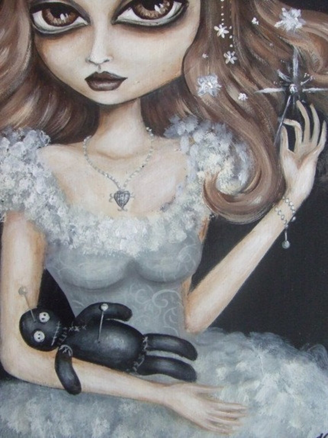 VOODOO DOLL Victorian Big Eye Gothic Voodoo Fairy Limited Edition ...