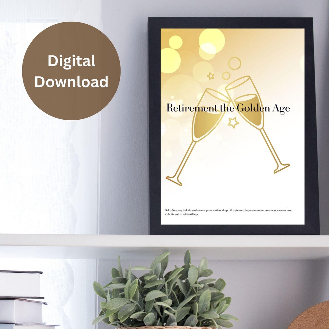 Retirement Digital Download | Digital Art Print | Instant Download ...