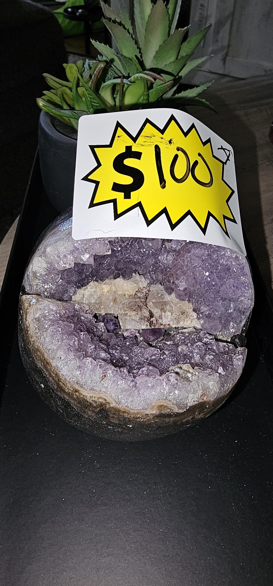 Amethyst Geode Pac Man - Etsy